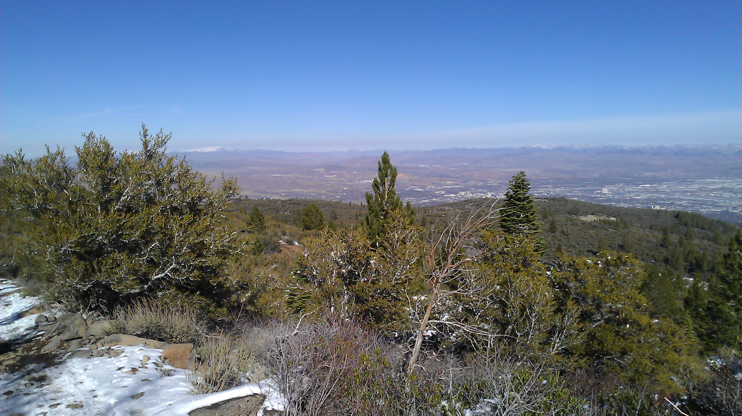 High Sierra conditions in Carson Range hours from down town Reno ...