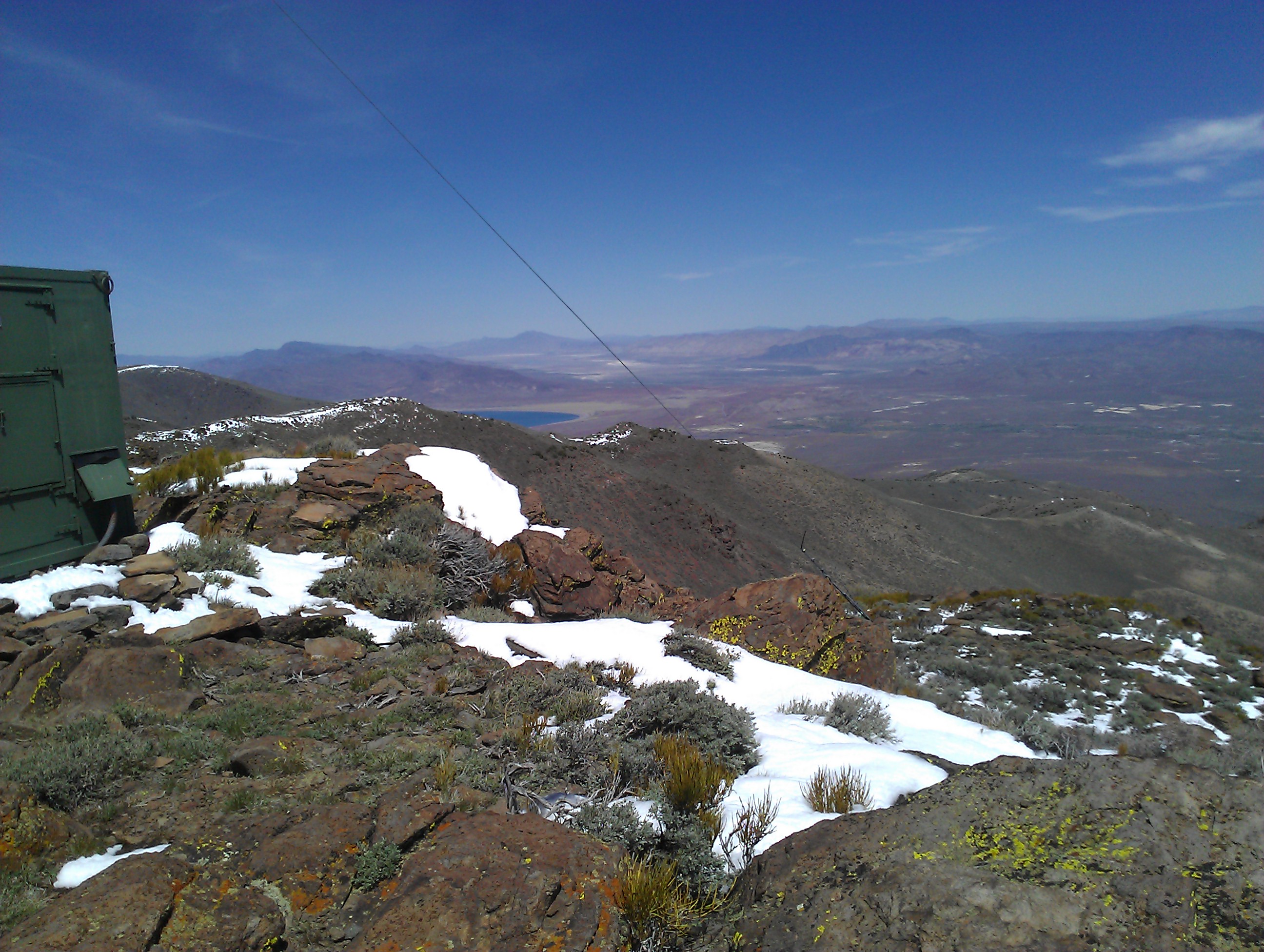 Virginia Peak, Pah Rah Range, looking north to Truckee River inlet to ...