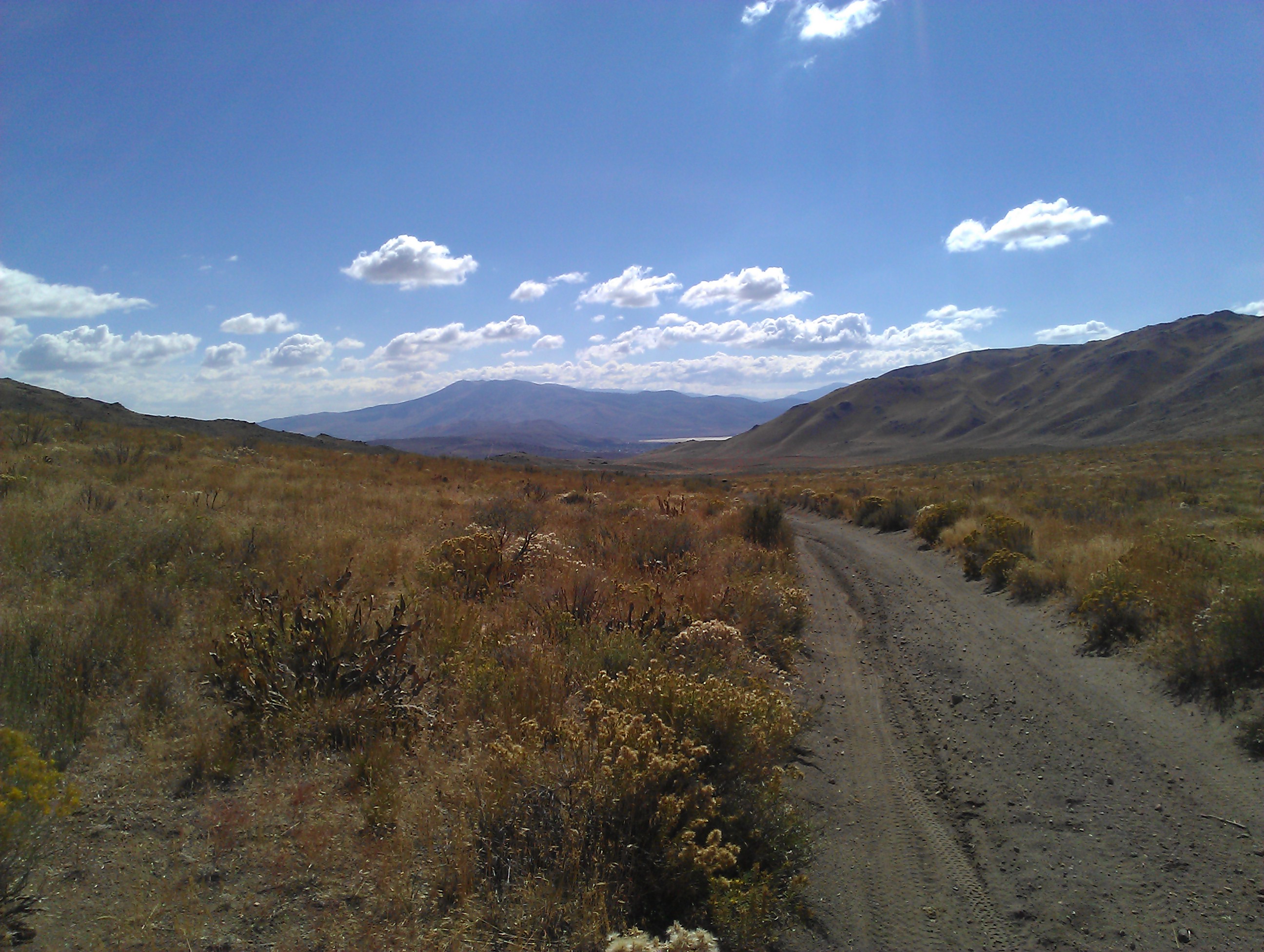Looking back to White Lake and Cold Springs – Bikepacking Northern Nevada